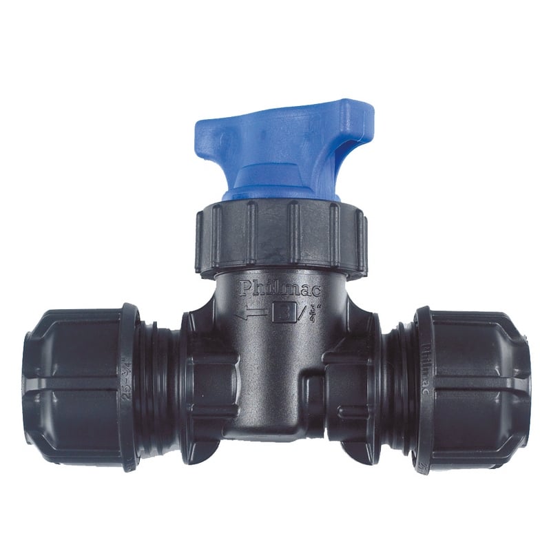 Philmac Poly Stopcock 25mm - City Irrigation Ltd
